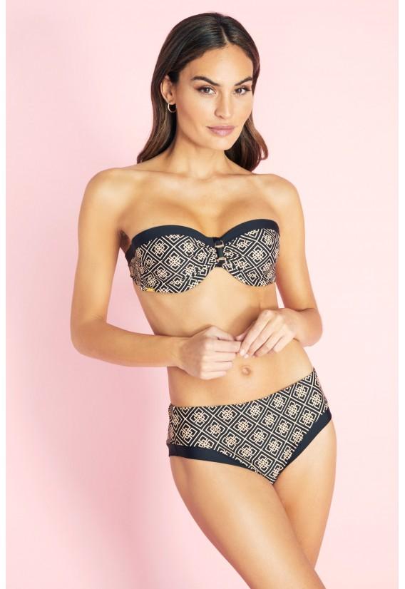 Braga de bikini Selmark ,estampado geometrico muy en tendencia. - Azahar Lencería